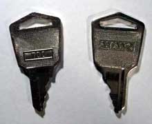 Florida Time Clock - Amano #700 metal key Amano MJR, TCX, EX metal key